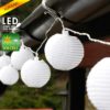 Solcell ljusslinga vit risboll 10 LED kallvit - Prylgrossen