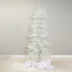 Glitter konstgran/plastgran 210cm vit - Prylgrossen