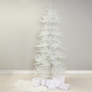 Glitter konstgran/plastgran 210cm vit - Prylgrossen